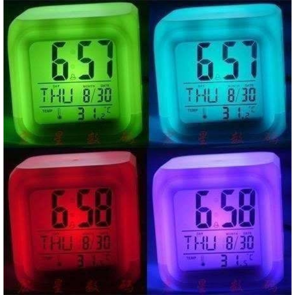Reloj despertador digital con luz LED y temperatura - Oportunidades Vip