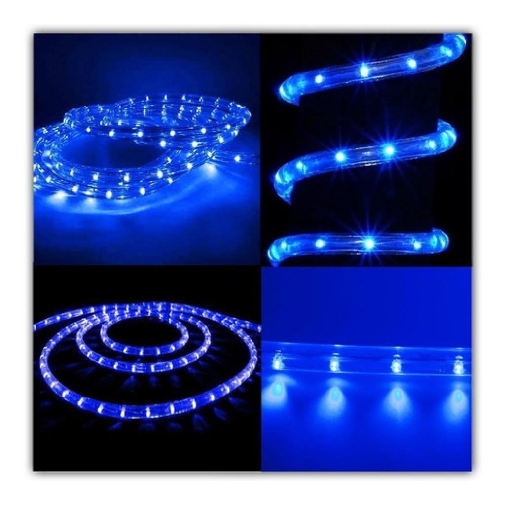Manguera tira luz LED azul 5 metros - Oportunidades Vip