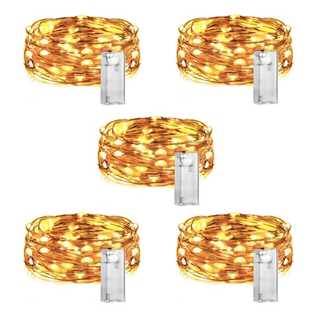 Pack X 5 tiras alambres luces LED - Oportunidades Vip